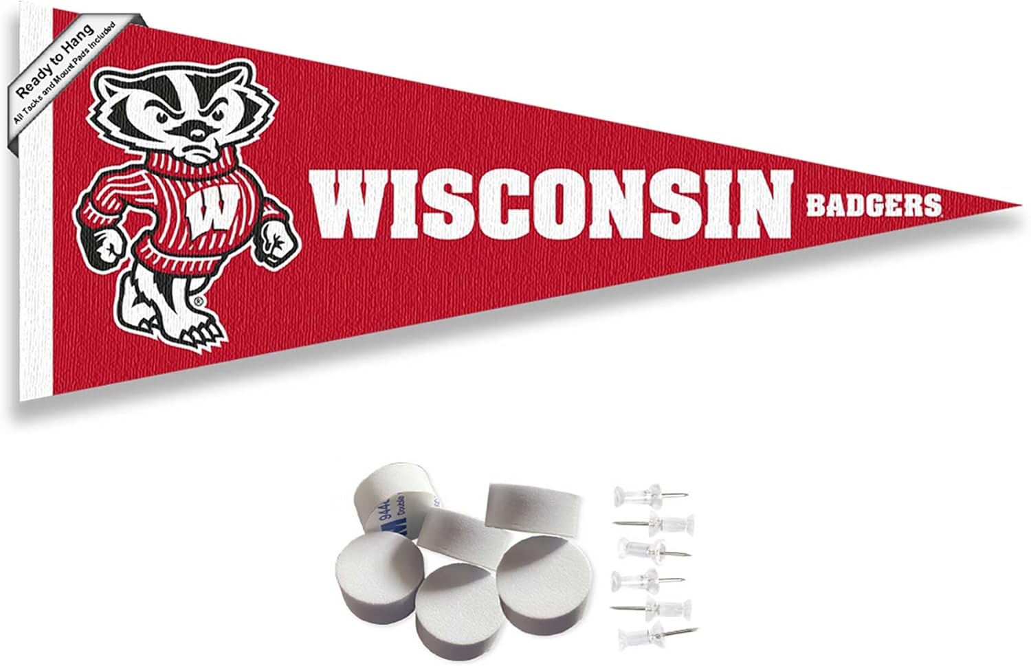 Amazon.com : College Flags & Banners Co. Wisconsin Badgers Bucky Mascot ...