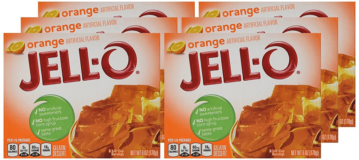 Orange Jello Box