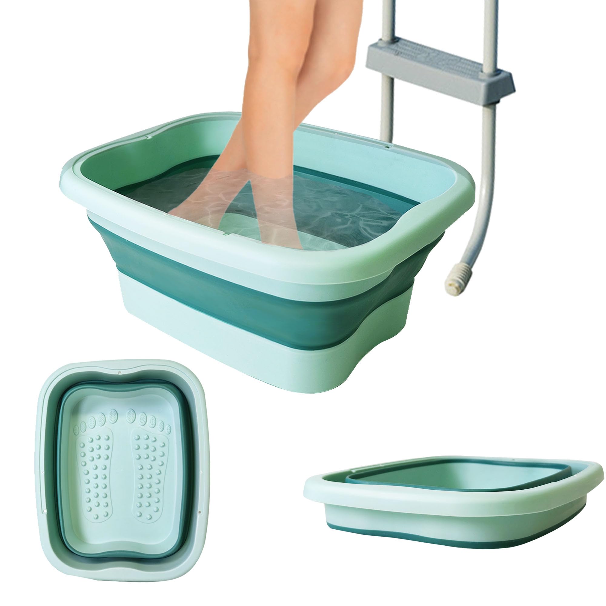 Amazon.com: Pool Foot Bath Tray for Swimming Pool, Collapsible Pool ...