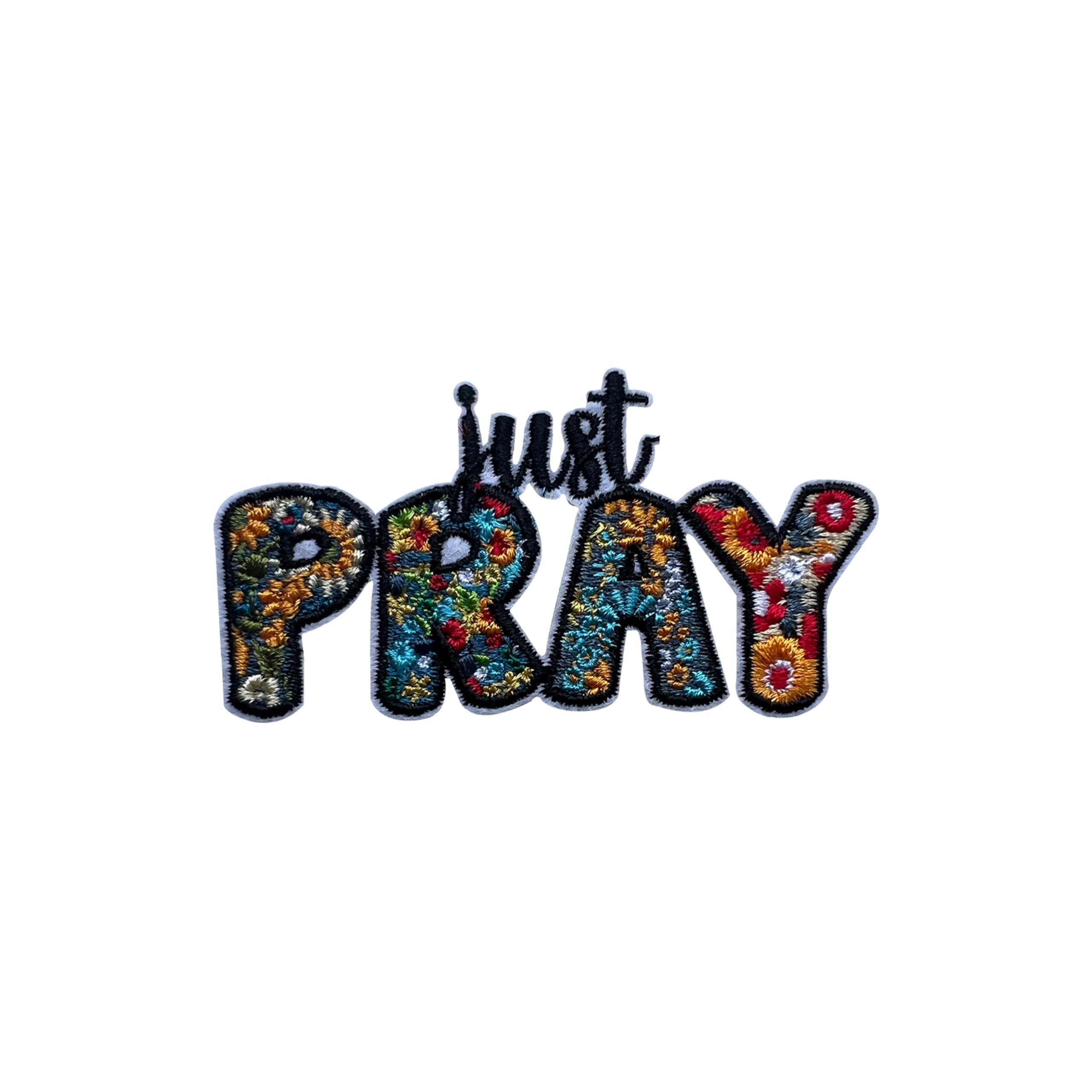 Amazon.com: SANSFIUS Just Pray Patch, Size 3" Sew On Patches ...