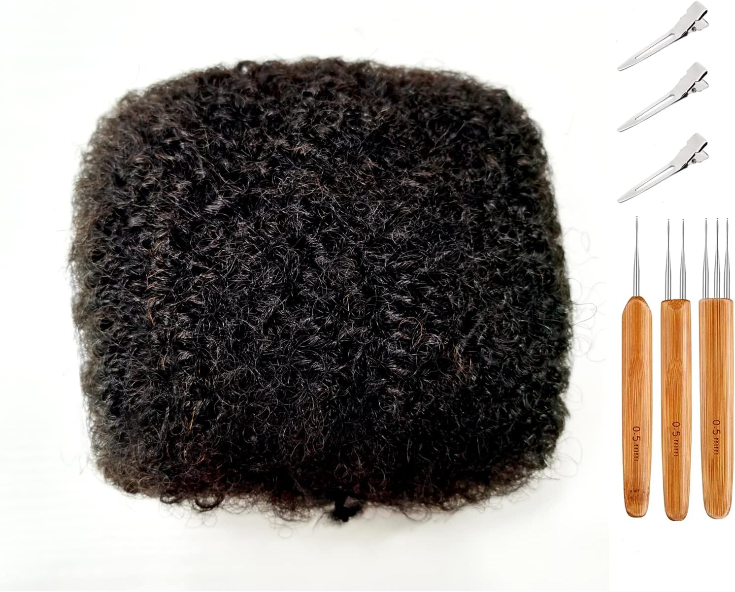 Amazon.com : DÉBUT Afro Kinky Bulk 100% Human Hair 4 Packs 200g Tight ...
