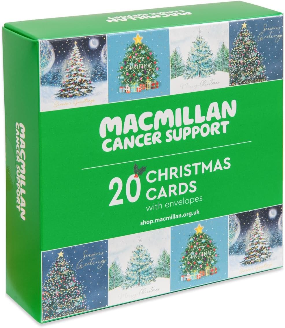 Macmillan Christmas Robins Charity Christmas Cards – Pack of 20 Luxury ...