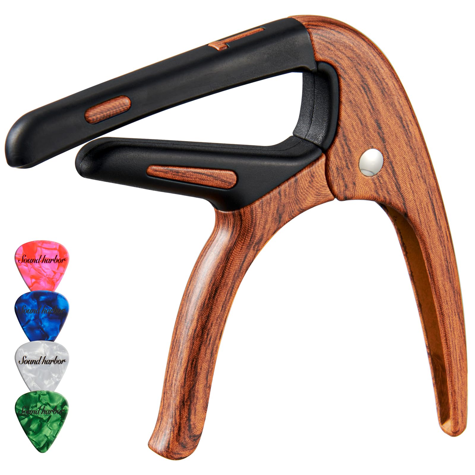 Amazon.com: Guitar Capo for Acoustic and Electric 6 String Guitars (1 ...