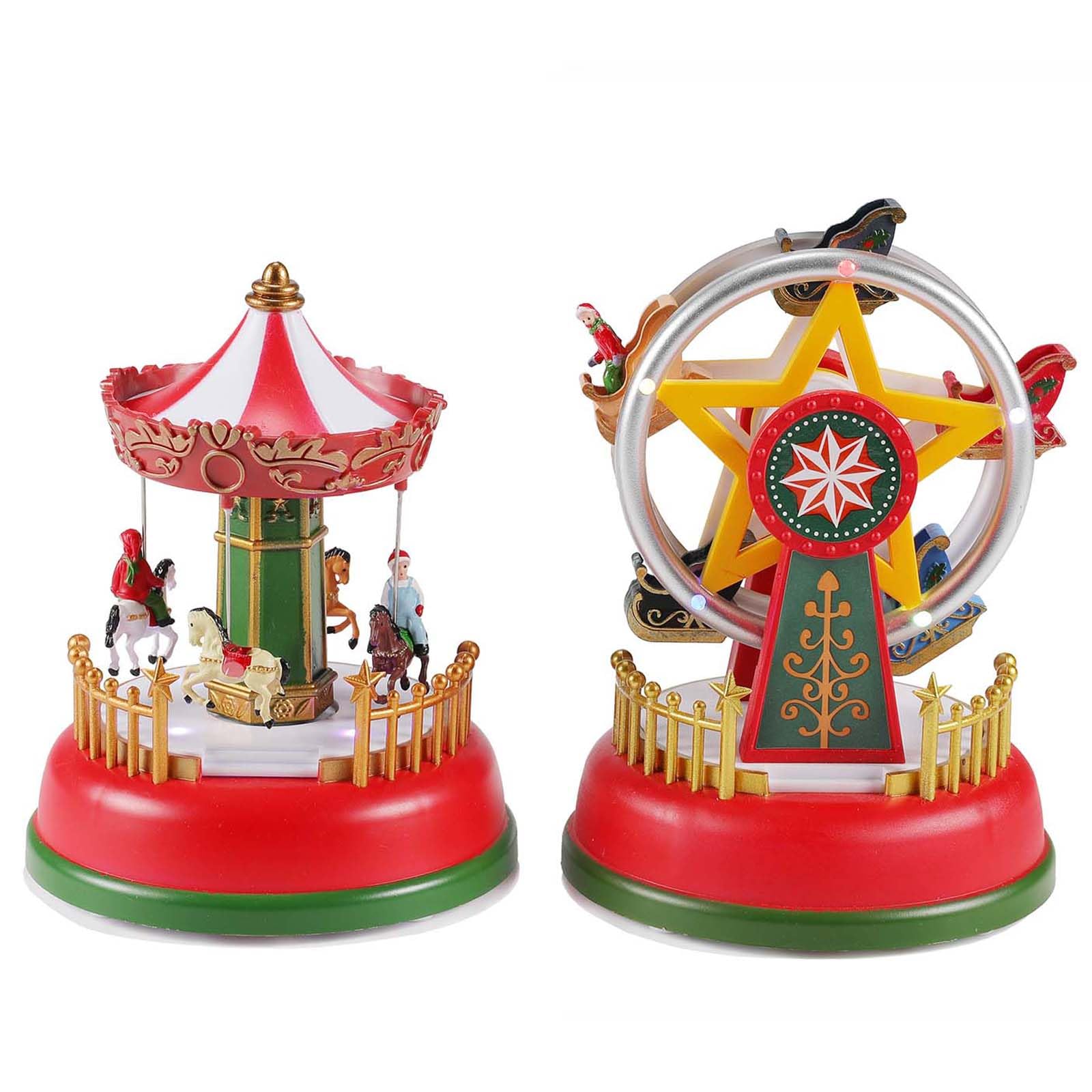 Gemmy Outdoor Christmas Ferris Wheel 7' Gemmy Animated Christmas