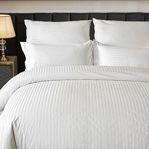 Amazon.com: Amolavet Hotel Collection Duvet Cover Queen Size Cotton ...