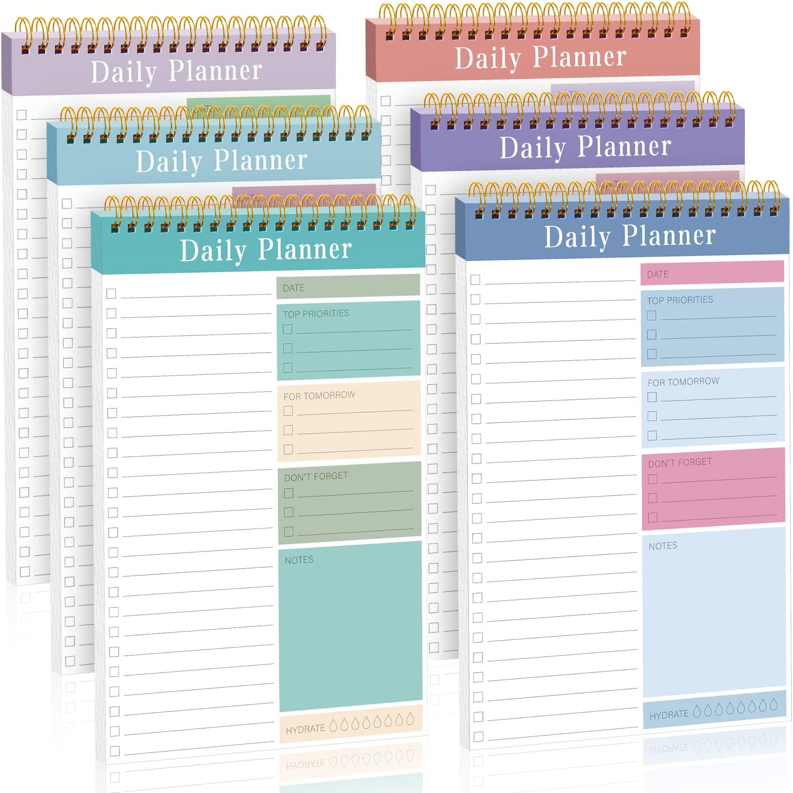Censen 6 Pack to Do List Notepad Daily Planner Notepad to Do Notebook ...