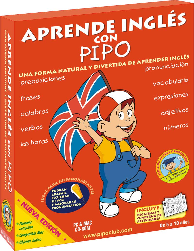 Amazon.com: APRENDE INGLES CON PIPO (CD-ROM): DE 3 A 10 ANOS (En papel ...