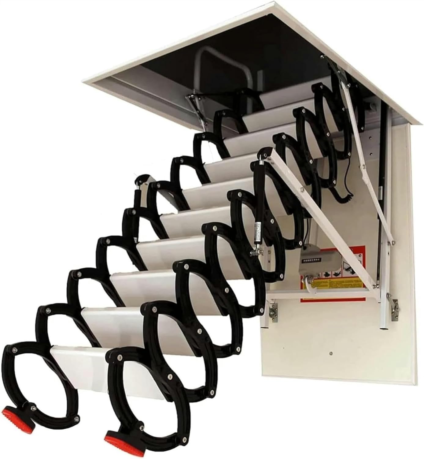 Amazon.com: BTURYT Concertina Loft Ladder Alloy Attic Access Ladder ...