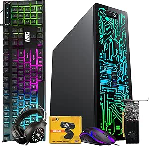 Amazon.com: TechMagnet Gaming Desktop PC, Intel Core i7-4770, Zeus, GT 1030 Graphics, 16GB RAM ...