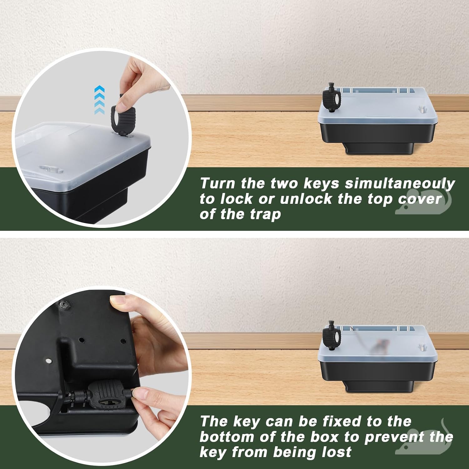Qualirey Rat Bait Station Boxes with Key, Rat Trap Philippines | Ubuy