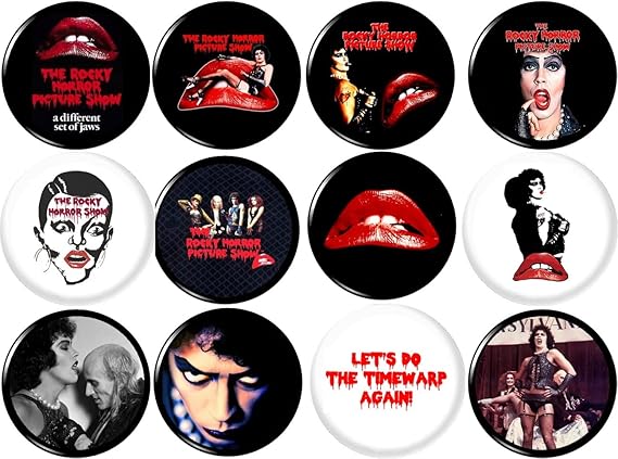Amazon.com: Rocky Horror Picture Show x 12 NEW 1" inch (25mm) pins ...