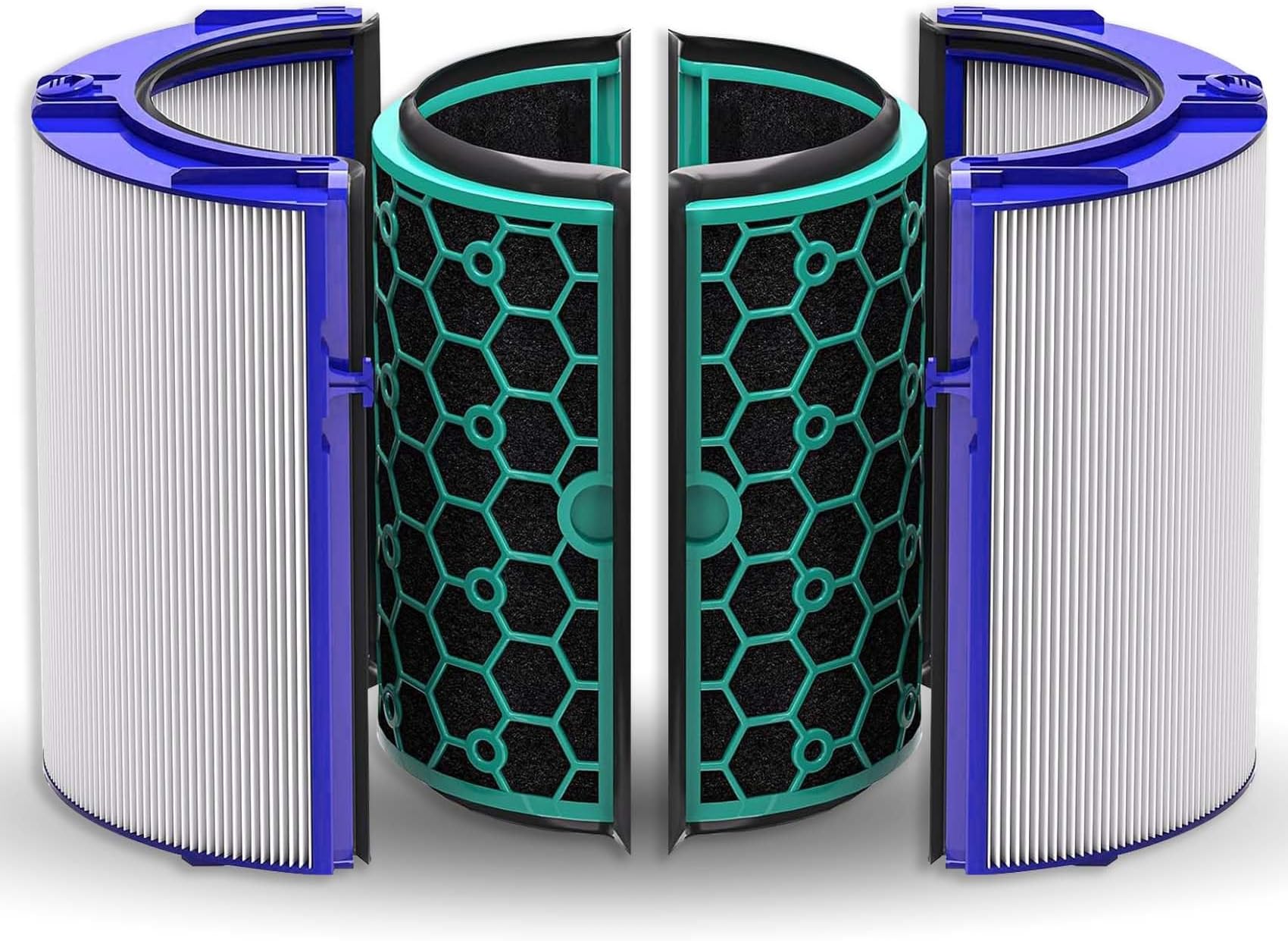 HEPA Filter & Activated Carbon Filter Compatible with Dyson Air Purifier TP04 HP04 DP04 Sealed ...