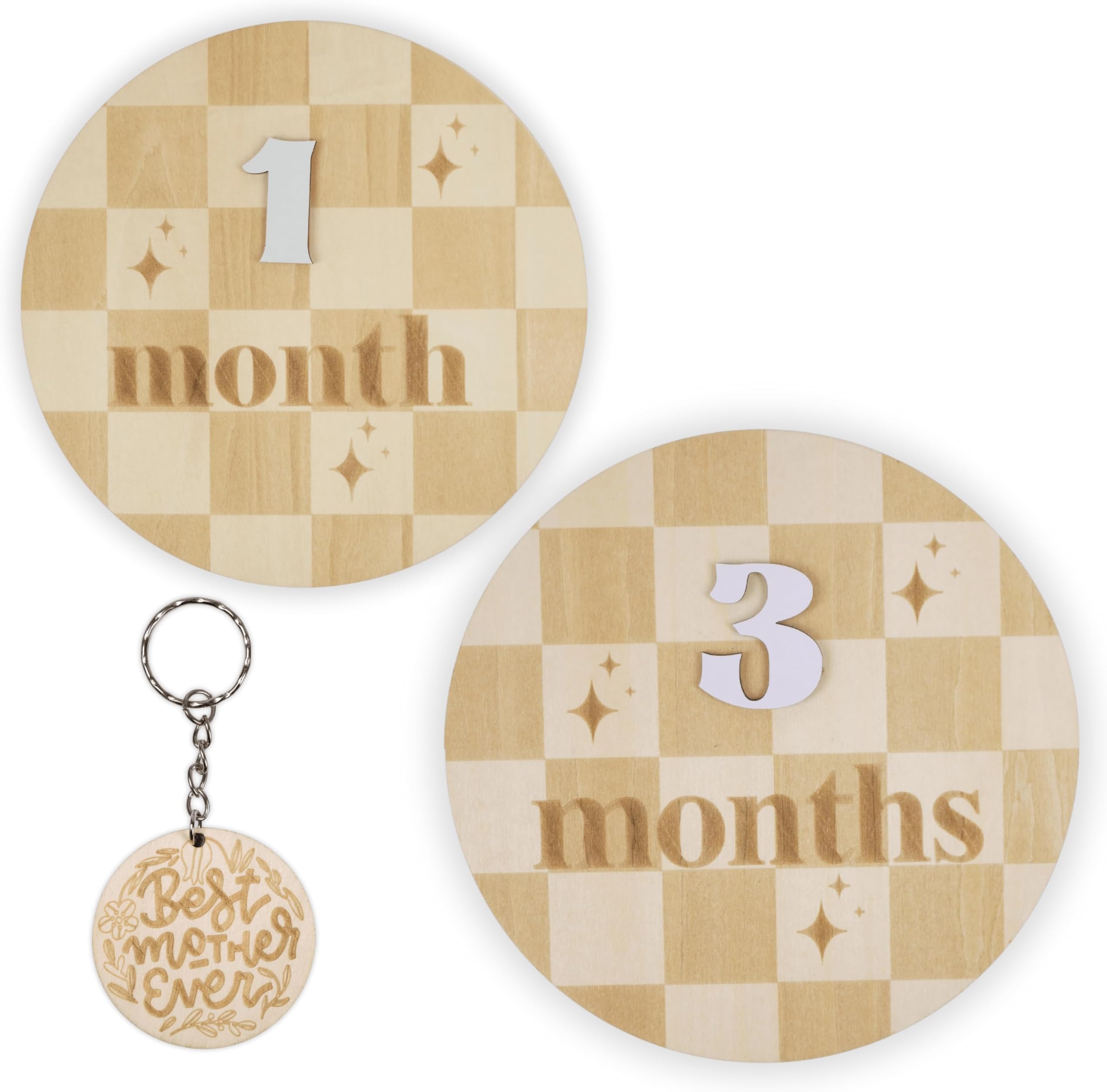 Amazon.com : Monthly Baby Milestone Signs - Baby Monthly Milestone ...