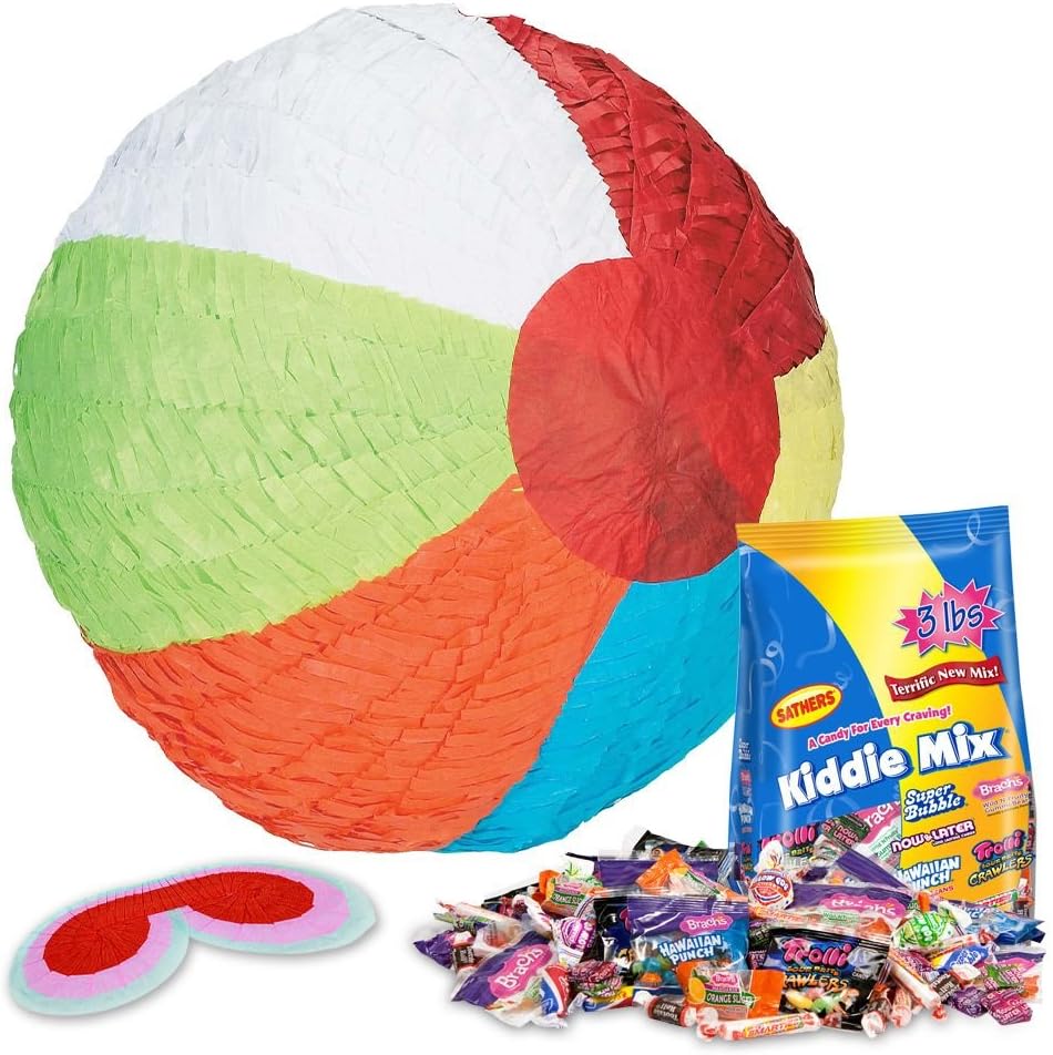 Amazon.com: Costume Supercenter BB100677 Beach Ball Pinata Kit : Toys ...