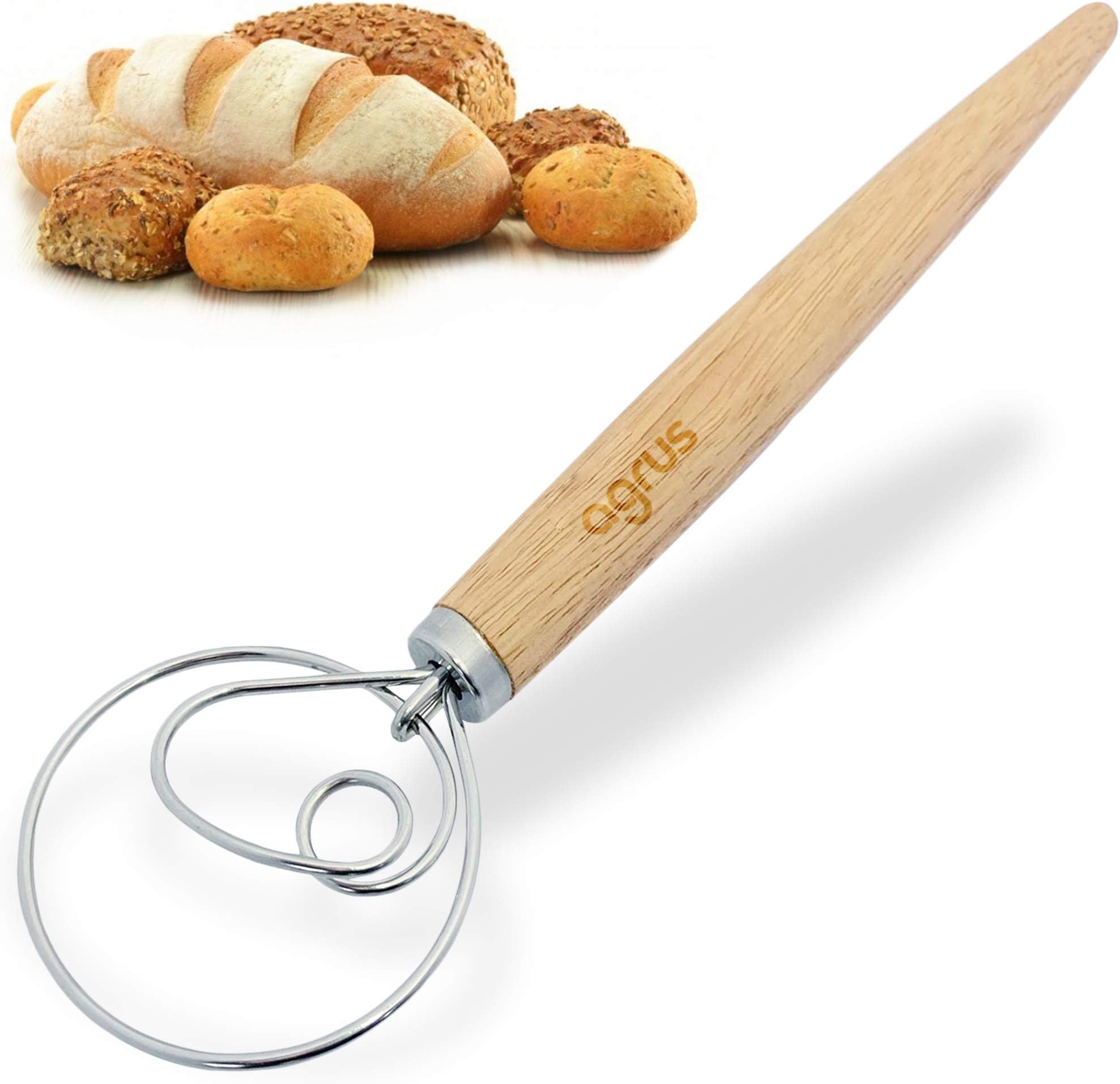 Amazon.com: AGRUS Danish Dough Whisk - Bread Making Tools - Danish ...