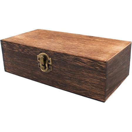 Amazon.com: MiDube Wood Storage Box with Lid Solid Container Keepsake ...