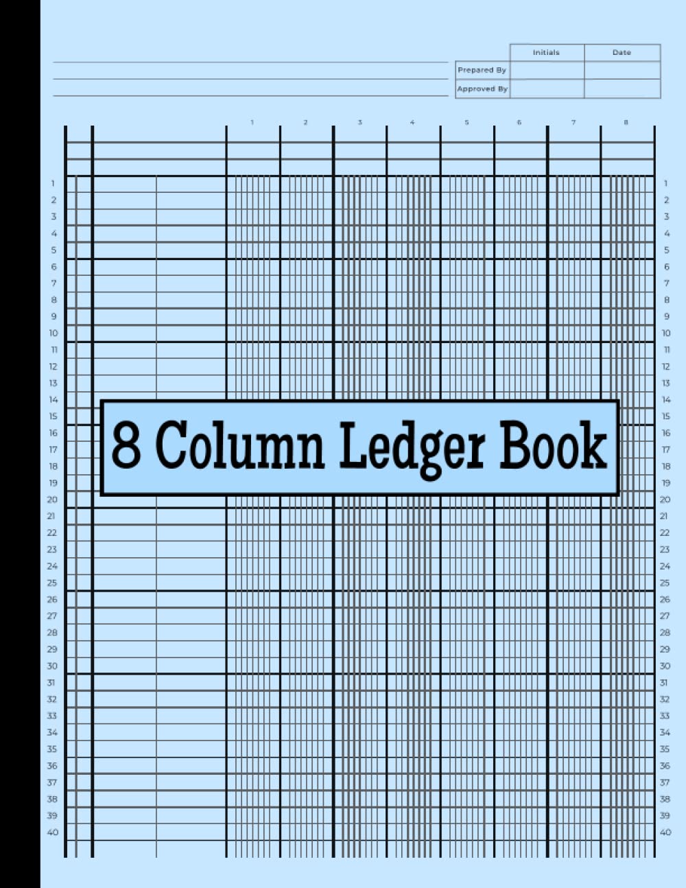 Amazon.com: 8 Column Ledger Book: Columnar Pad 8 Columns, Income and ...