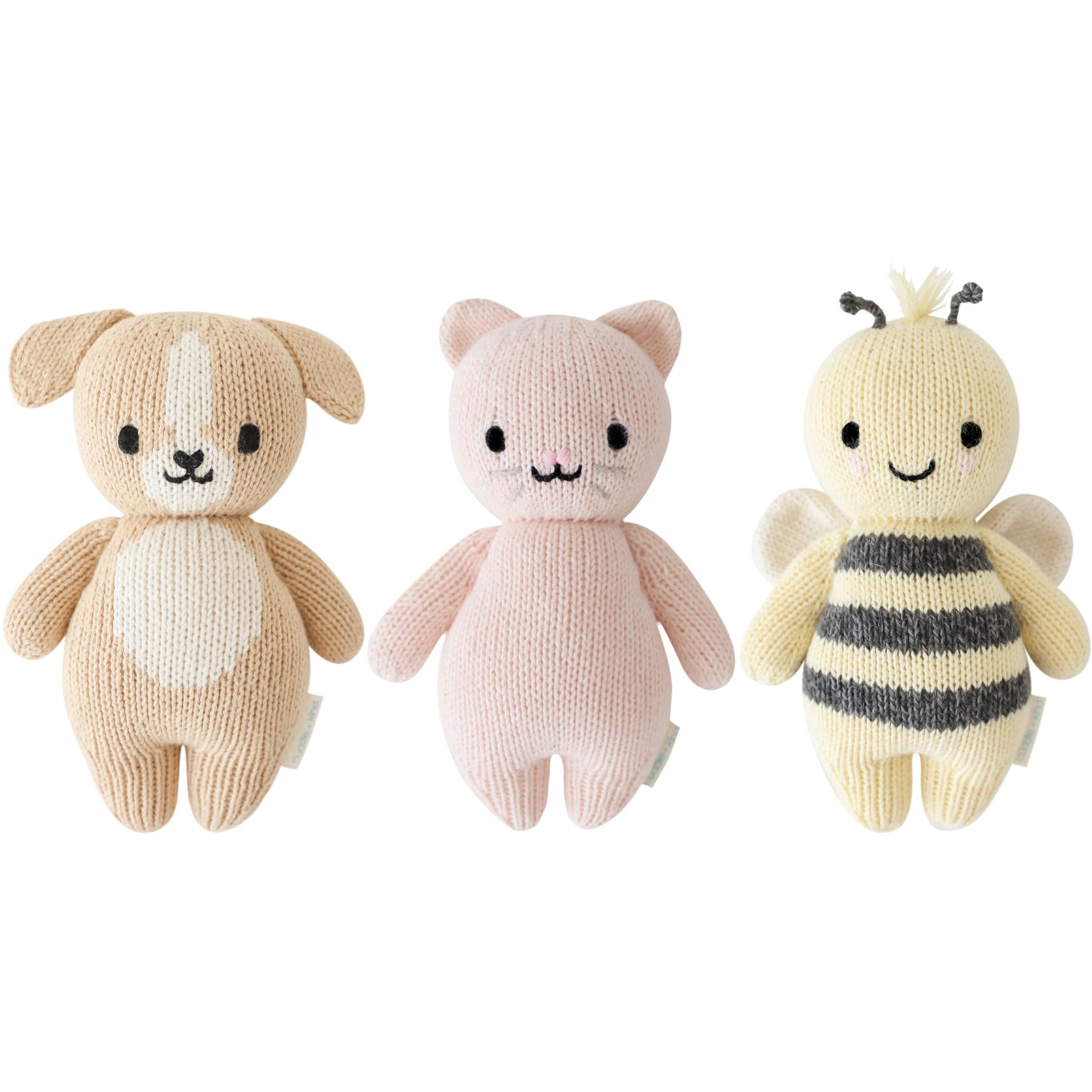 Amazon.com: cuddle + kind Baby Animal Bundle - Baby Puppy, Baby Kitten ...