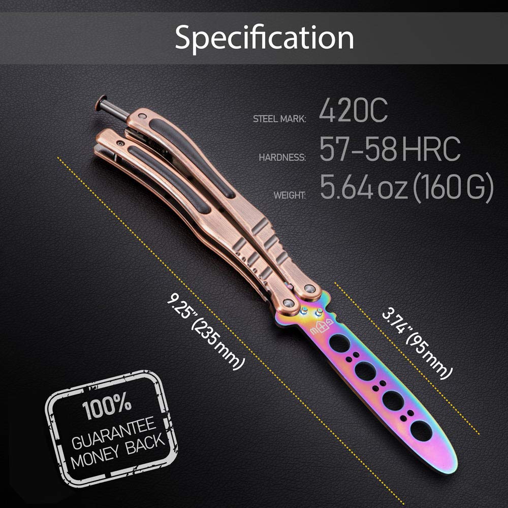 Butterfly Knife Trainer - Balisong Trainer - Practice Butterfly Knife ...