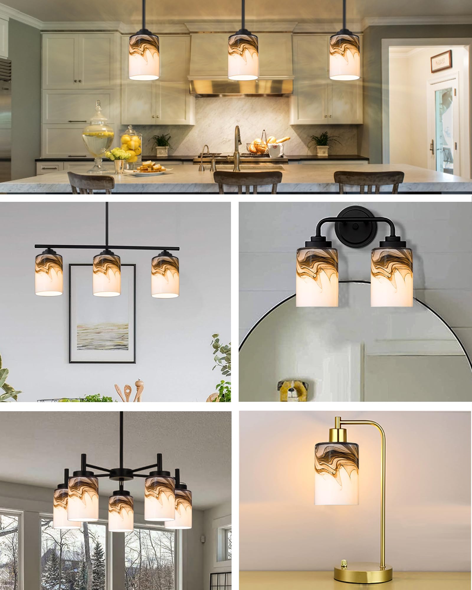 Vanity Replacement Glass Globes Castell 2 Globe LED Vanity Light, Aged