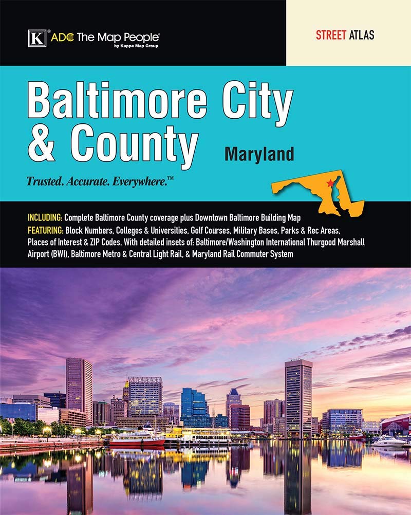Baltimore City & County Maryland Street Atlas: Kappa Map Group ...