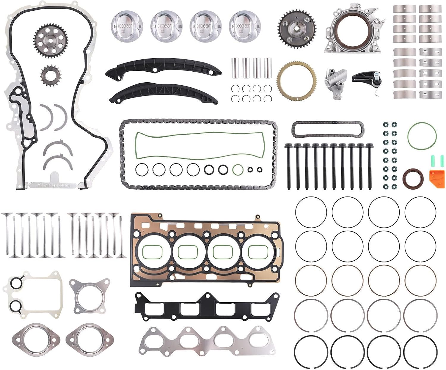 Amazon.com: Engine Rebuild Overhaul Repair Kit For VW Golf for Jetta ...