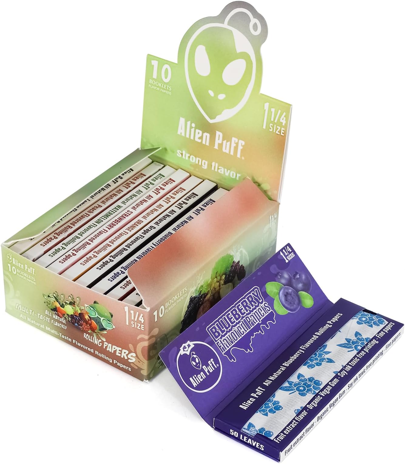 Amazon.com: yacool 1 1/4 Size Rolling Paper, 10 Pack Mixed Flavor ...
