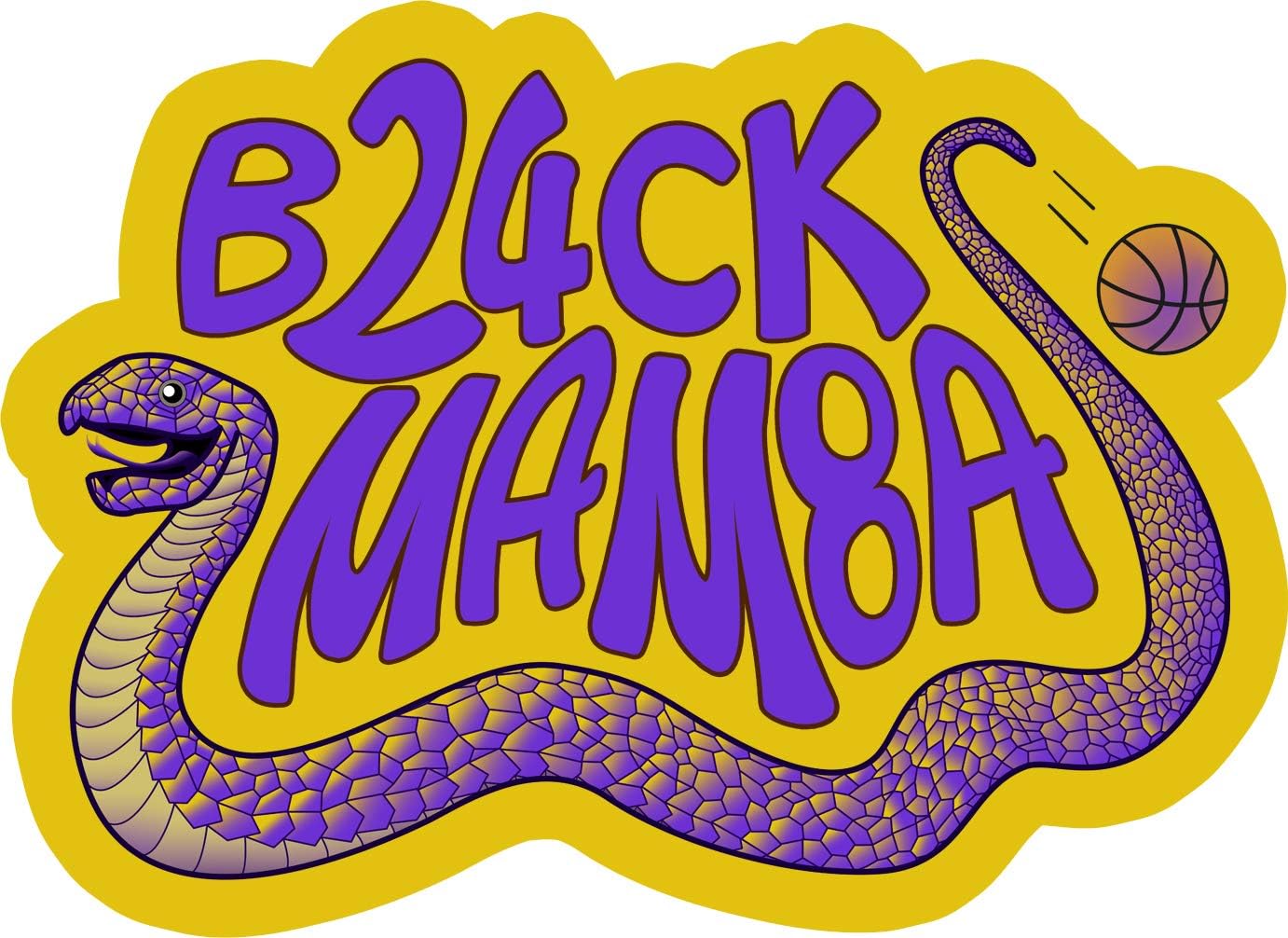 Amazon.com: Adhesivo de vinilo troquelado de serpiente de baloncesto ...
