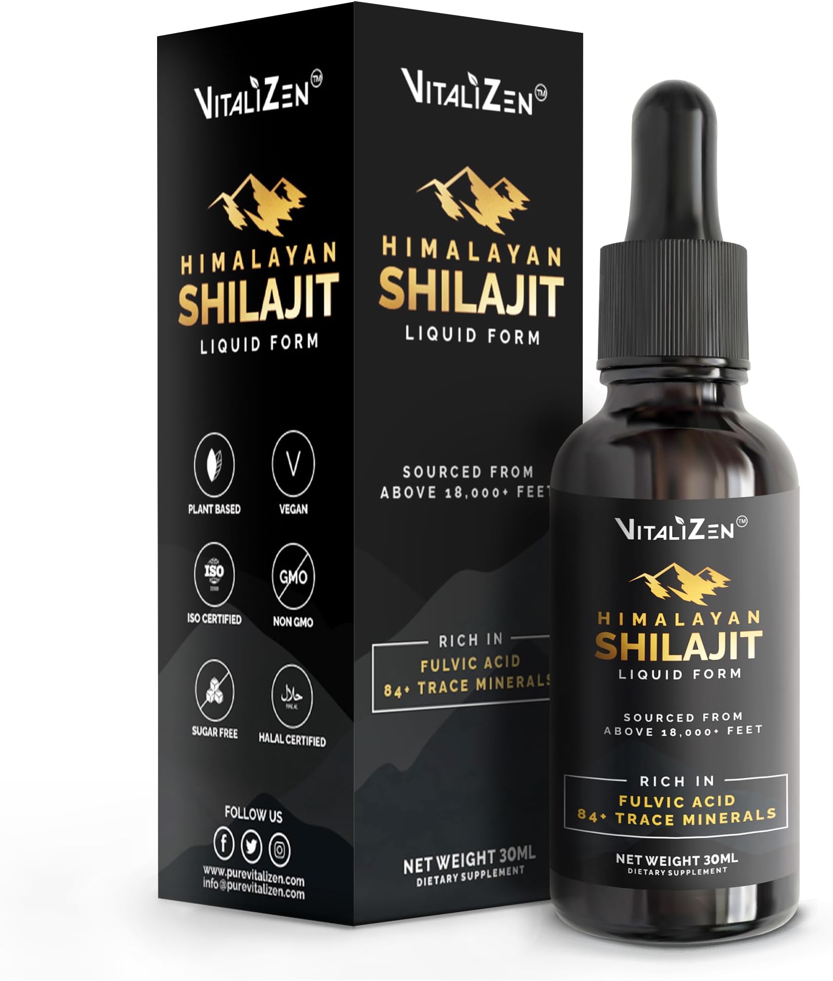 Amazon.com: NATURIATE - Shilajit Pure Himalayan Organic Liquid Drops ...