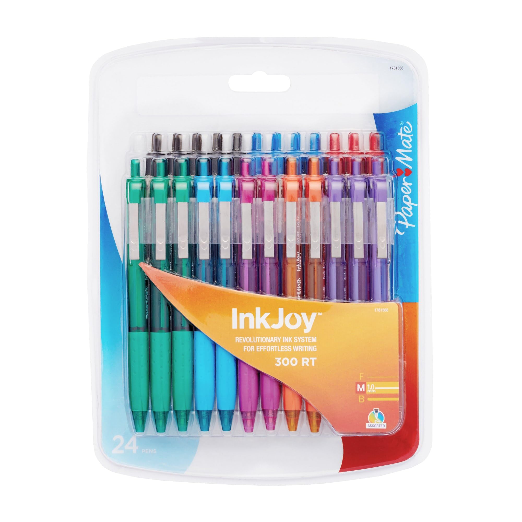 Inkjoy 300 Stick Pen Colored Printed Paper Mate InkJoy 300 RT Ball