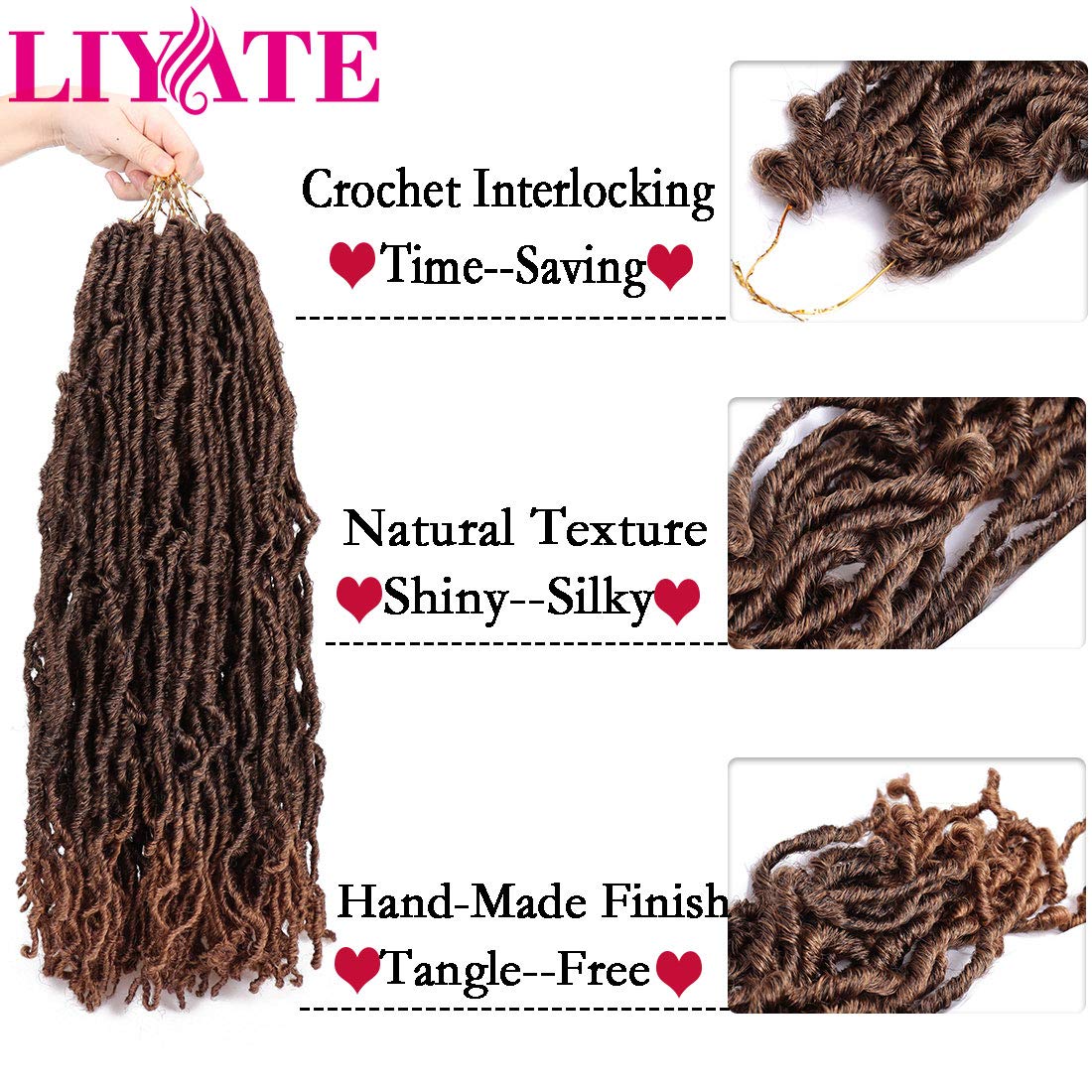 Faux Locs Crochet Hair 22Inch...B08DN7JMML | Encarguelo.com