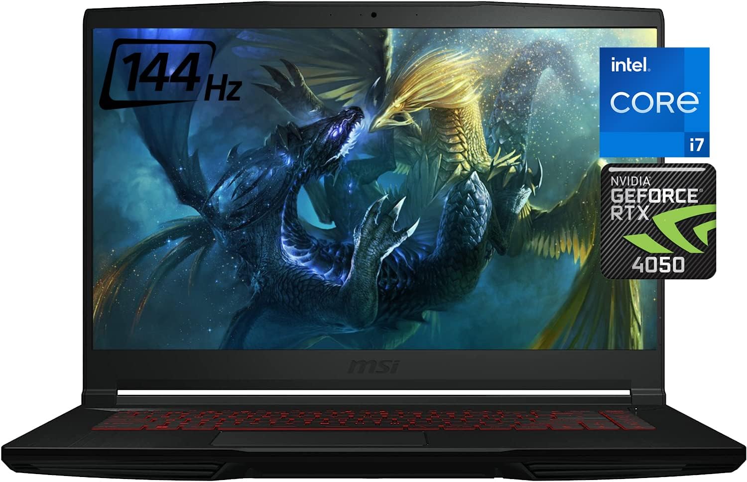 MSI Laptop para juegos delgada GF63 de 15.6 pulgadas 144 Hz, Intel Core i7-12650H, NVIDIA ...
