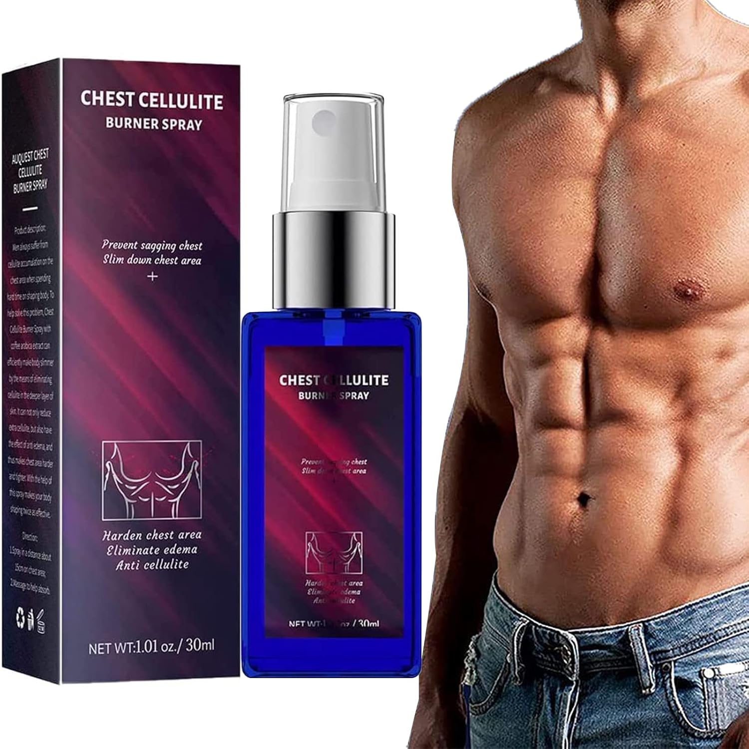 Auchest Gynecomastia Reduction Spray, Gynecomastia Reduction Cellulite ...