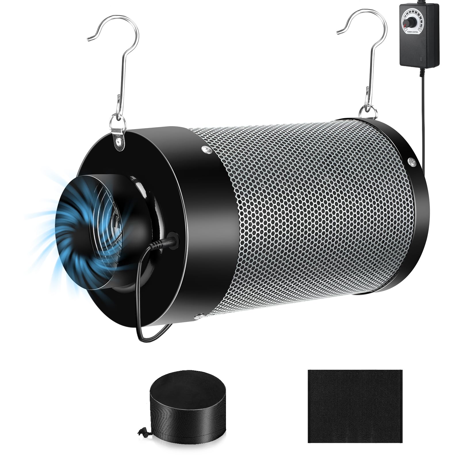 Amazon.com: Growtent Garden Air Carbon Filter Smellines Control with ...