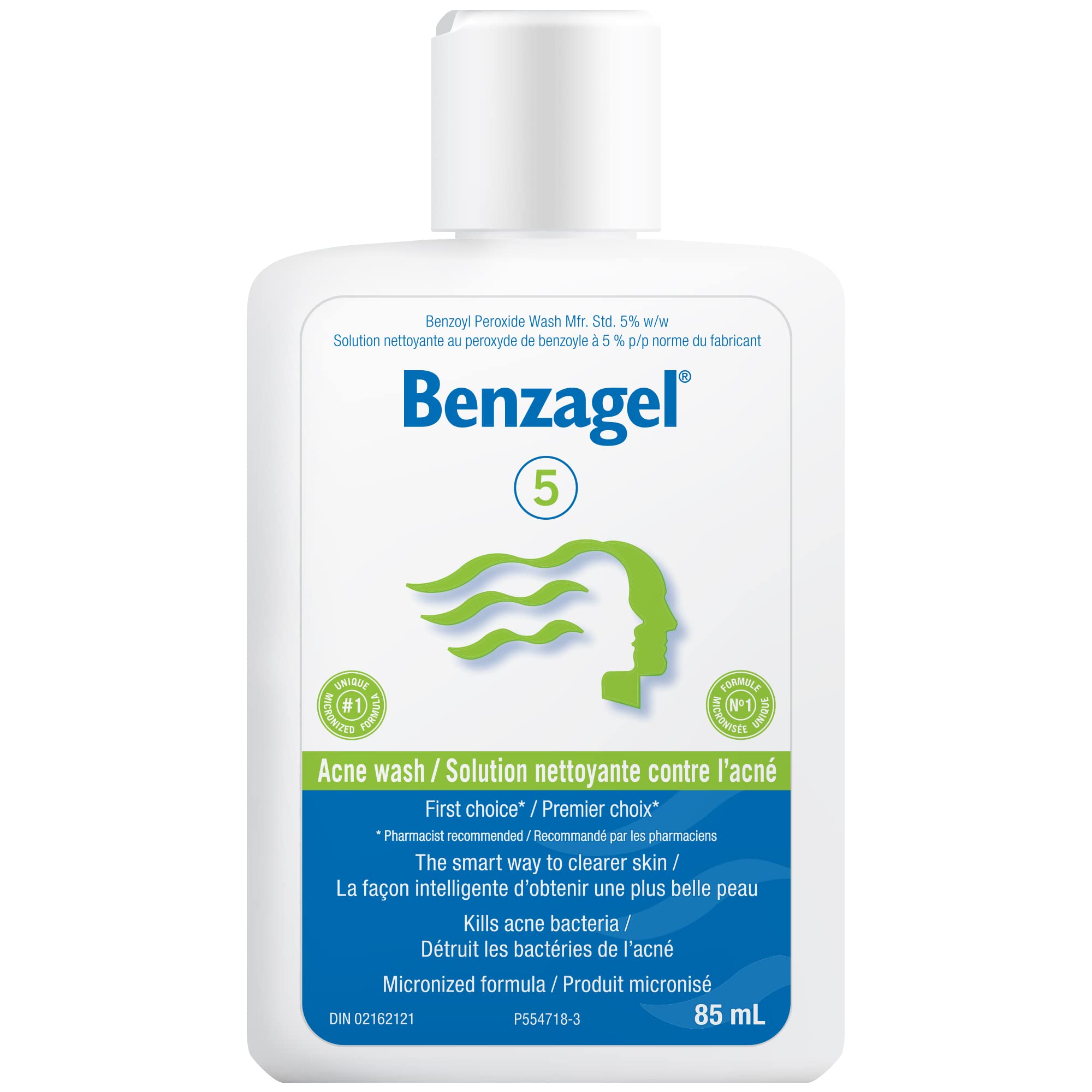 Benzagel 5% Benzoyl Peroxide Acne Wash, 85 Milliliters : Amazon.ca ...