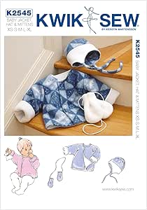 Amazon.com: Kwik Sew K2545 Jacket Sewing Pattern, Hat : Arts, Crafts ...