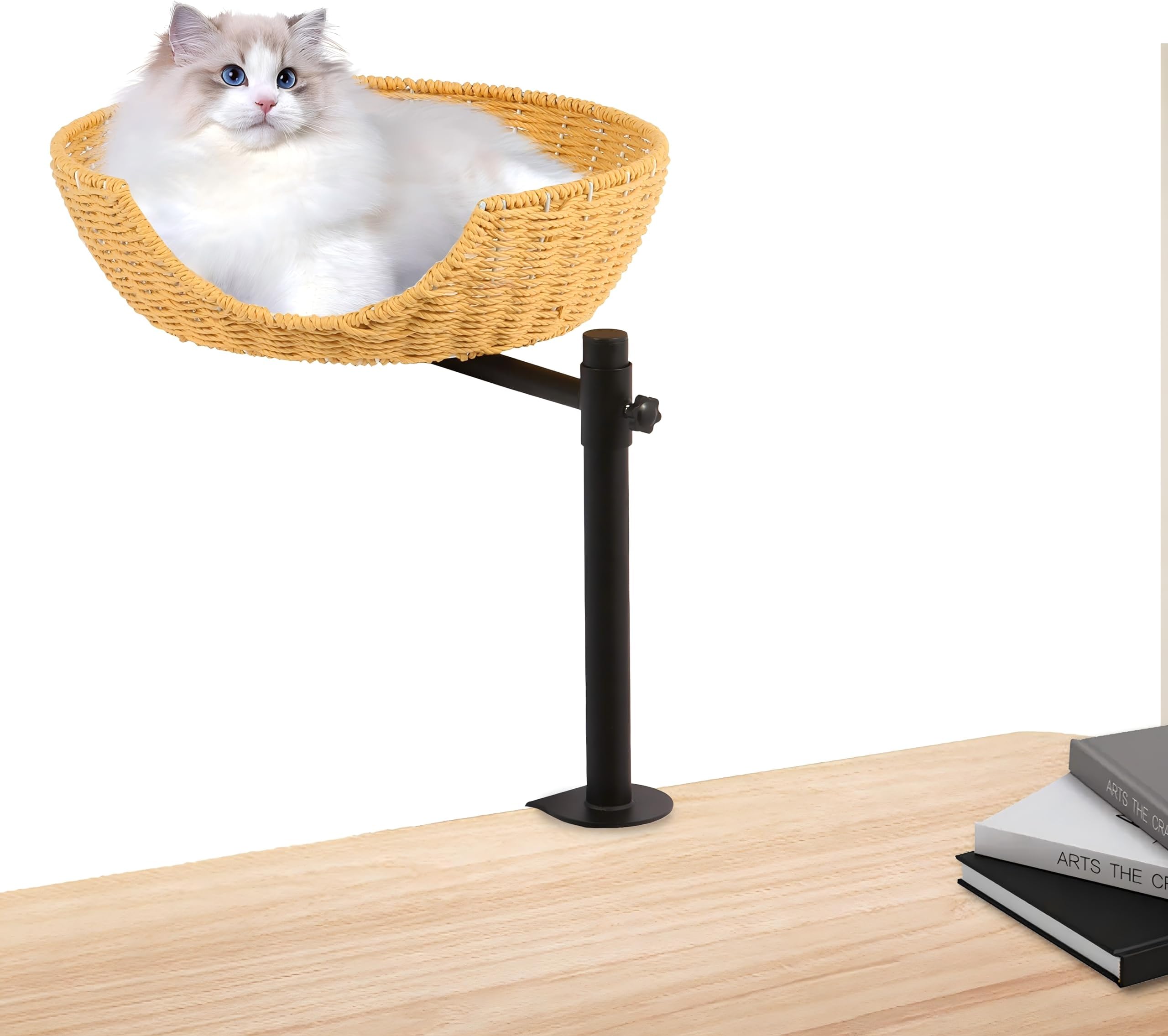 Amazon.com : COOLEX Cat Desk Bed, 360°Rotating & Adjustable Cat Bed for ...