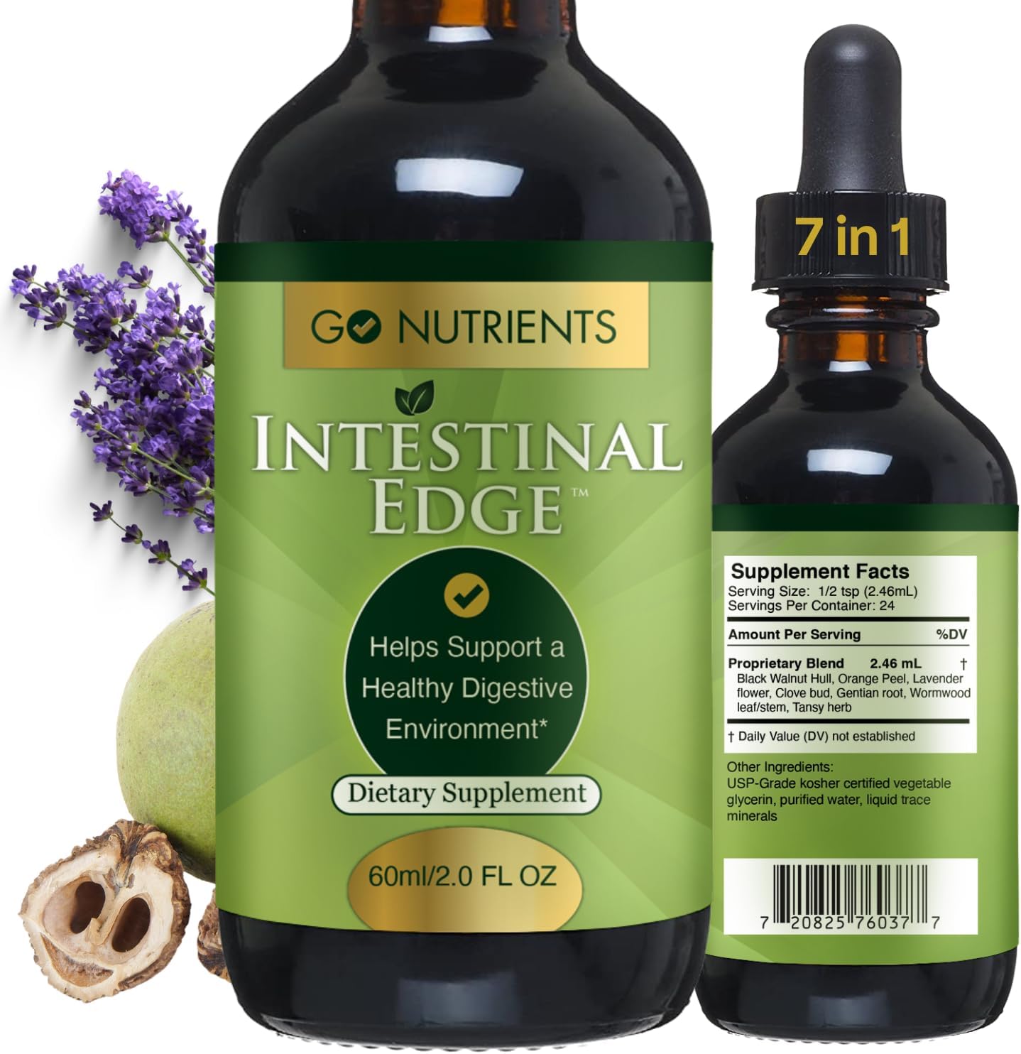 Amazon.com: Go Nutrients Intestinal Edge – Gut Cleanse for Humans with ...