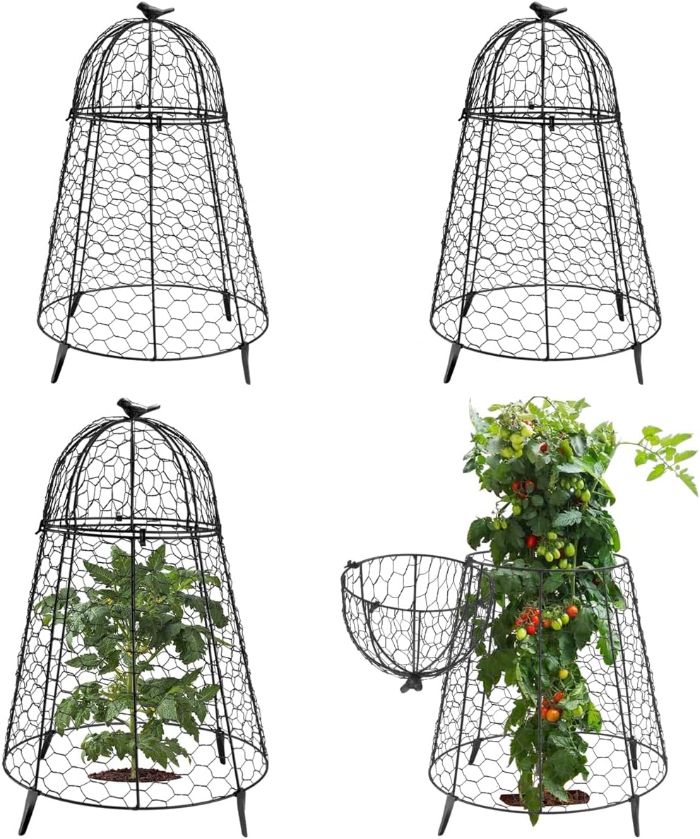 Amazon.com : Aspen Supply Company Plant Cages for Outdoor Plants - Keep ...