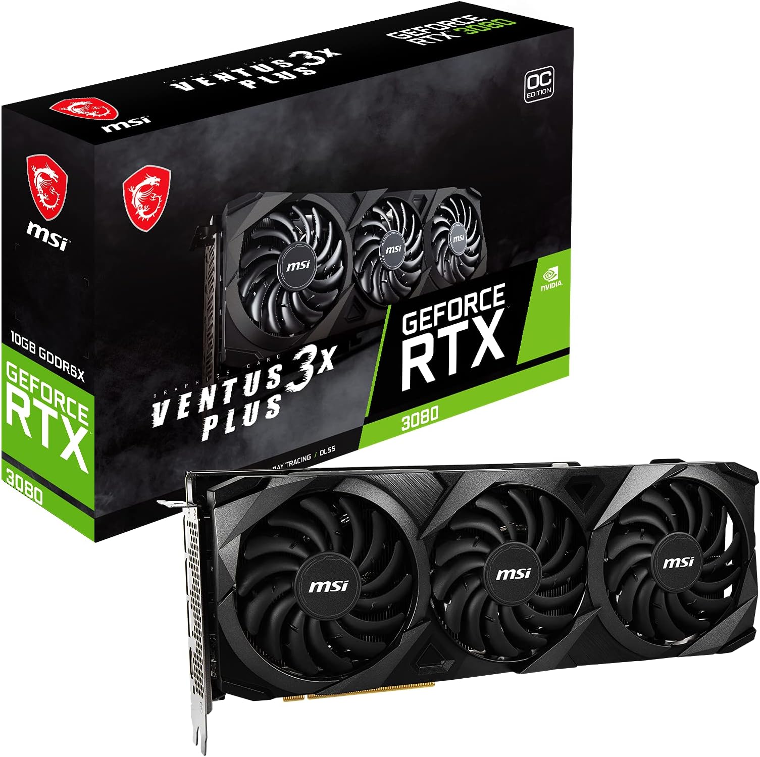 Amazon.com: MSI Gaming GeForce RTX 3080 Ventus 3X Plus 10G OC LHR ...