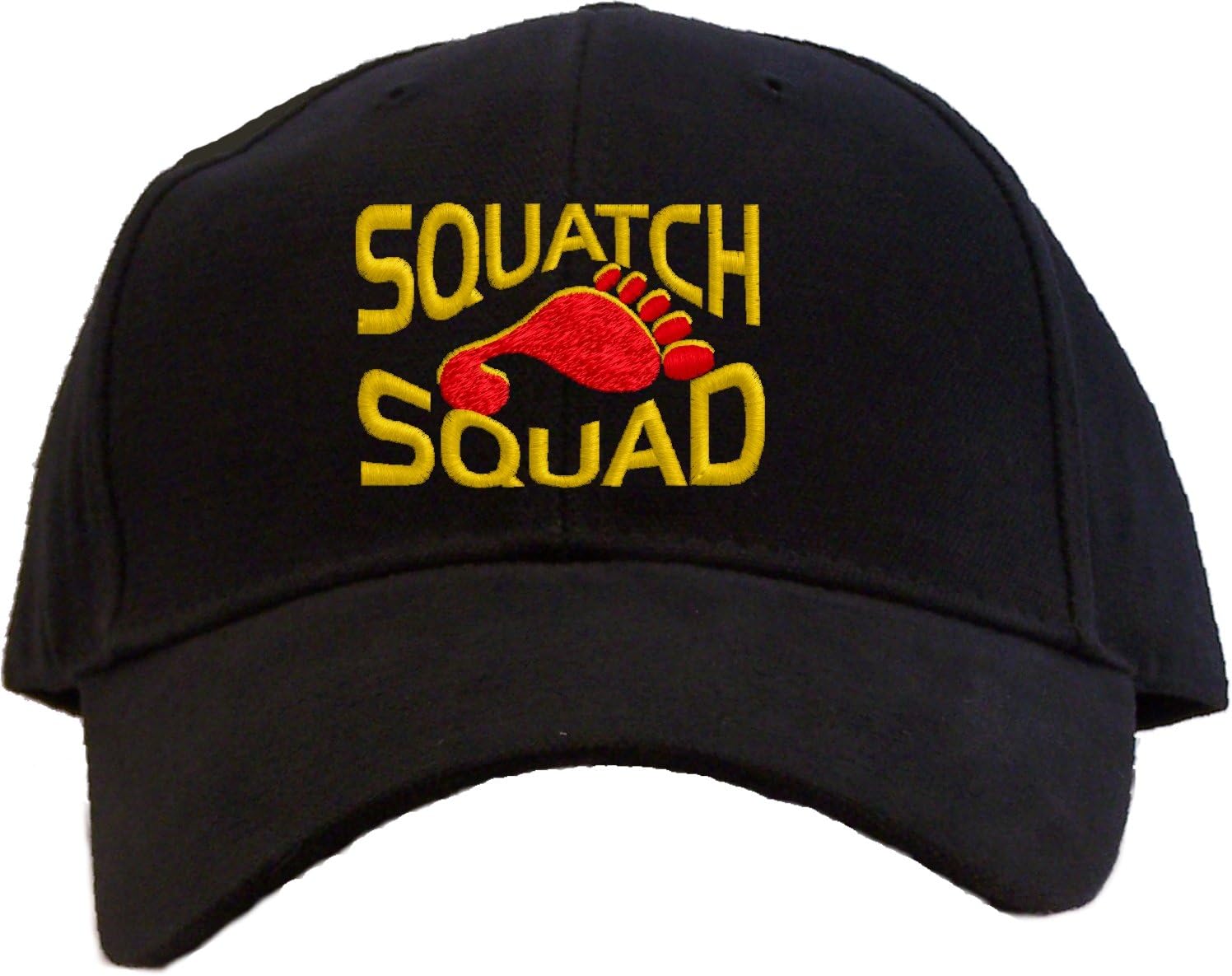 Amazon.com: Squatch Squad Embroidered Baseball Cap - Black : Clothing ...