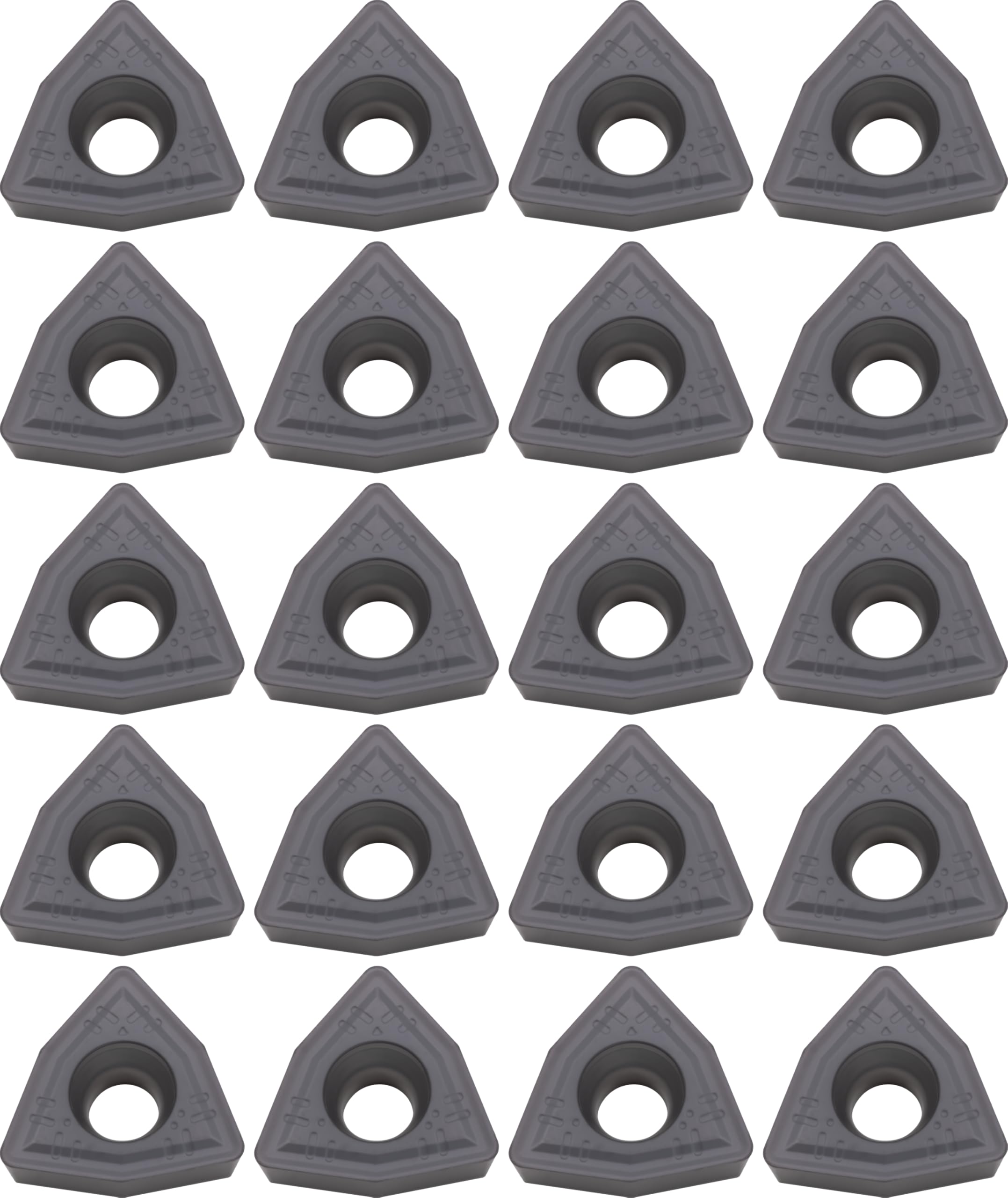 20 pcs WCMX06T308 Trigon Drilling Inserts, for Use with Indexable ...