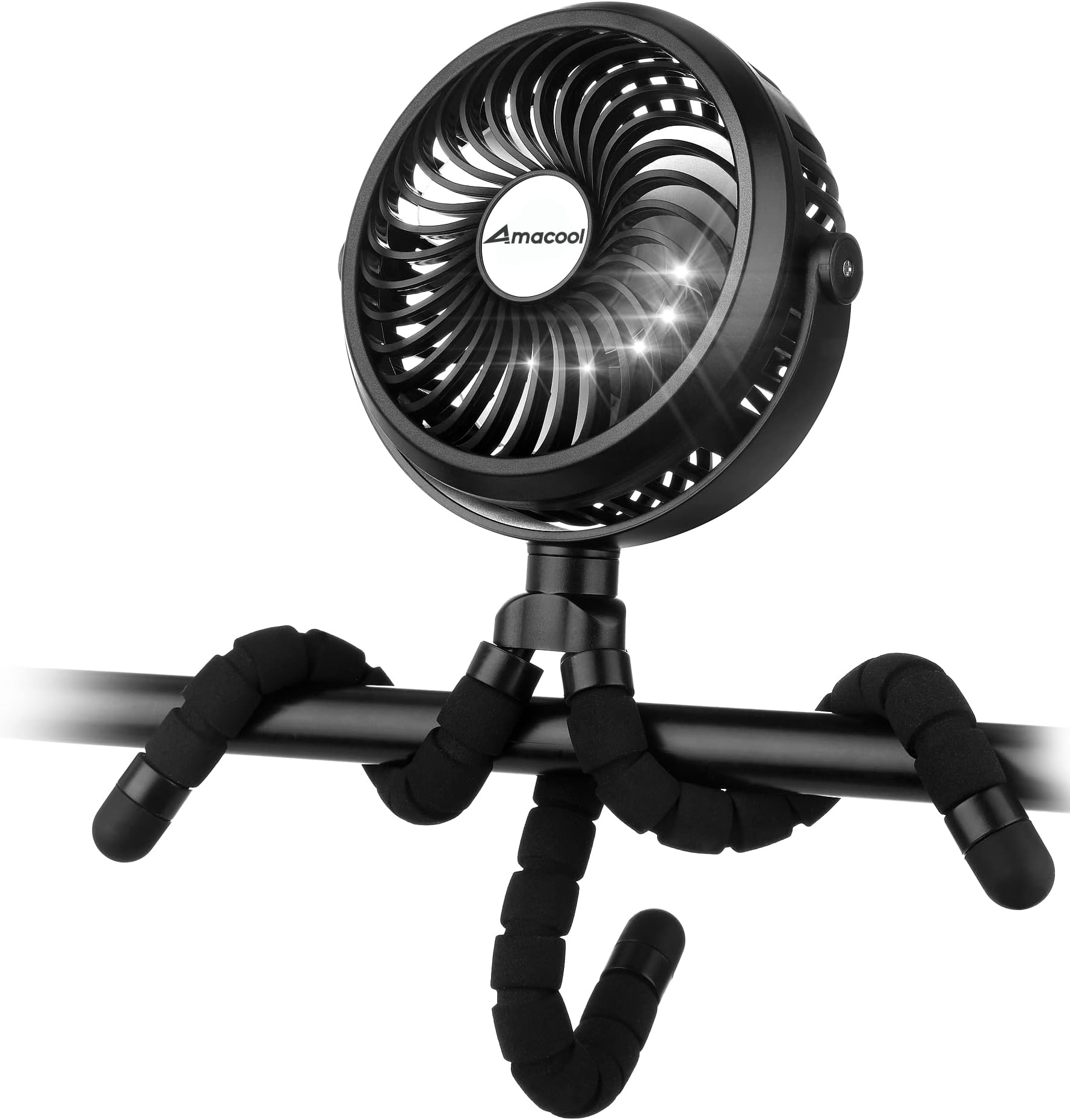 Amazon.com: Portable Stroller Fan with Flexible Tripod, 3 Speeds ...