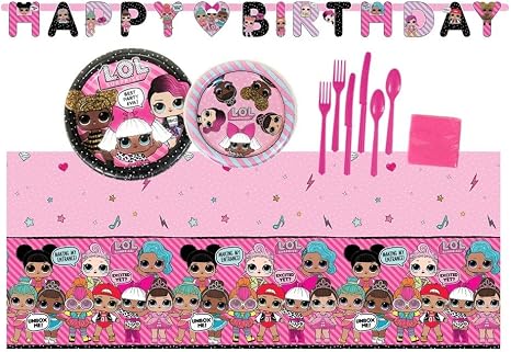 Amazon.com: L.O.L. Surprise Doll Birthday Party Supplies Bundle Set for ...