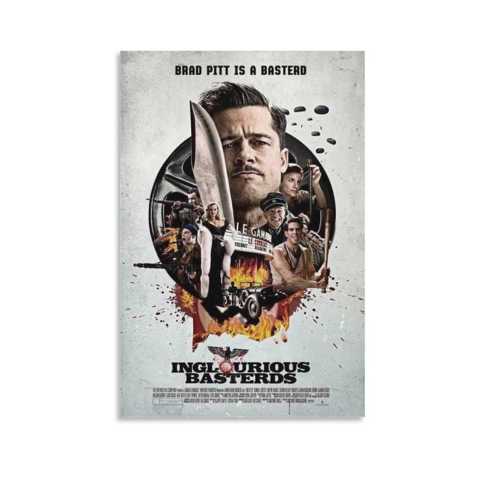 Inglourious Basterds Brad Pitt Poster Inglourious Basterds Poster Brad