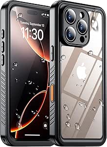 Amazon.com: Temdan Compatible with iPhone 16 Pro Max Case Waterproof, Built-in Screen & Camera ...