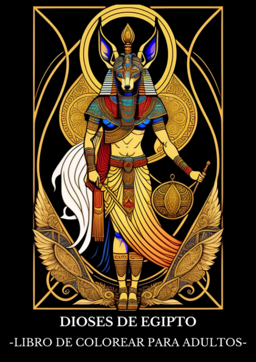 DIOSES DE EGIPTO: Libro de Colorear para Adultos con Dibujos de Dioses ...
