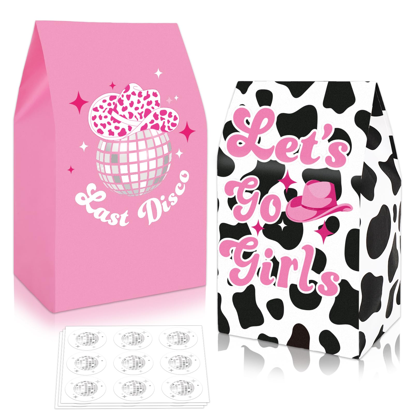 Amazon.com: Whaline 24Pcs Disco Cowgirl Party Favor Bag Last Disco ...