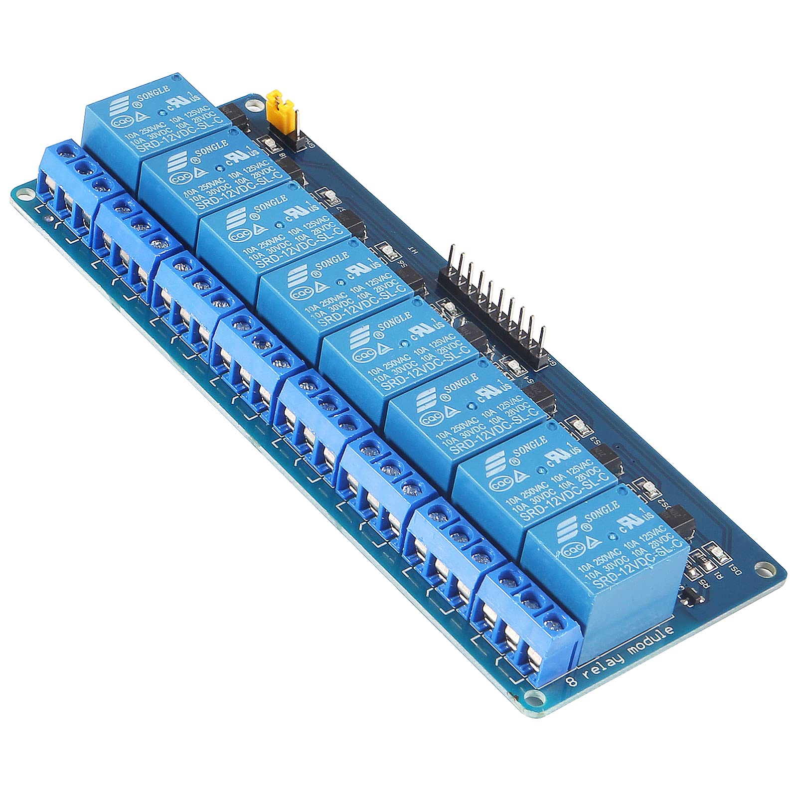 Snapklik.com : AITRIP 2PCS 8 Channel DC 12V Relay Module