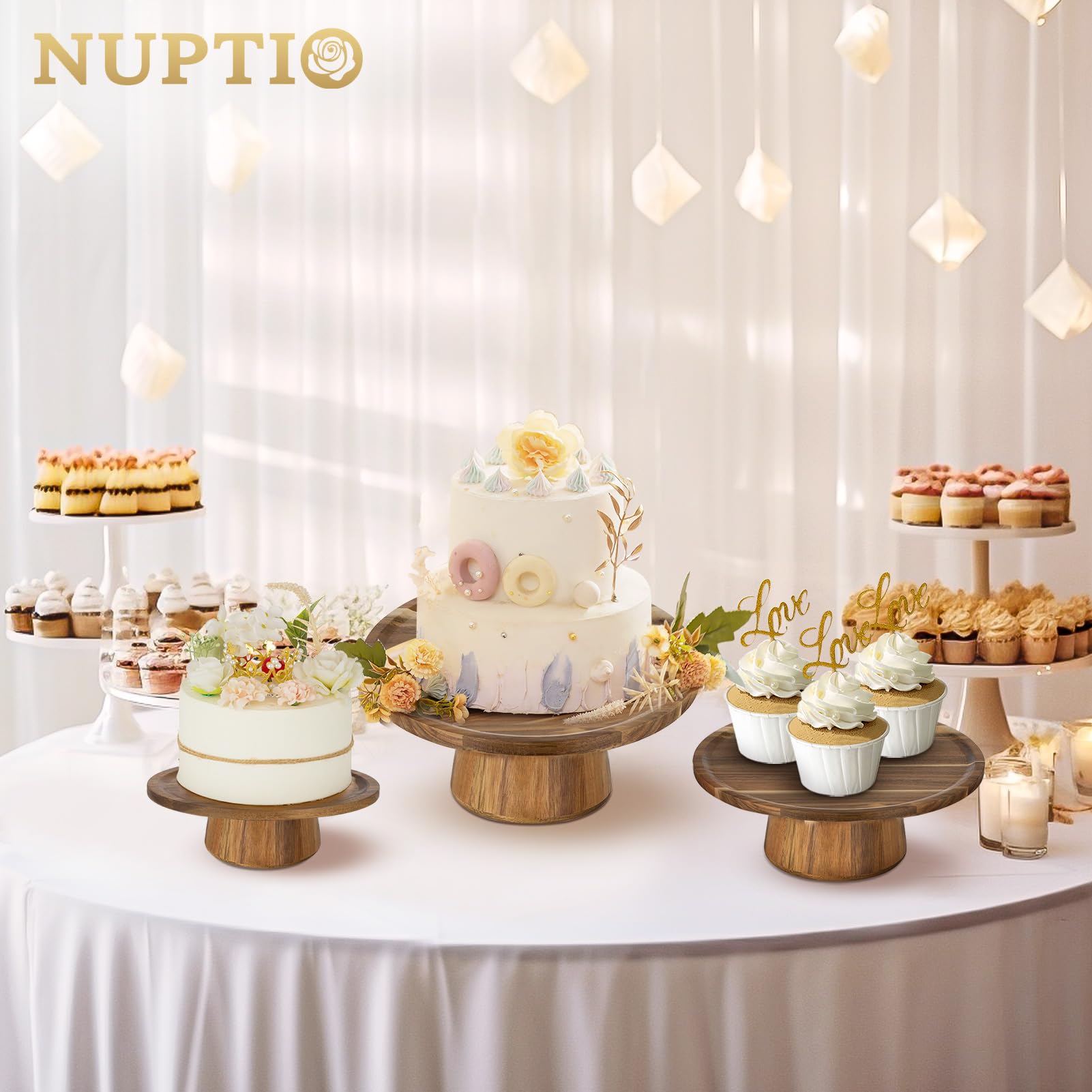 Wedding Cake Displays Amazon.com | Timber Tree 10 12 Inch Wooden Cake
